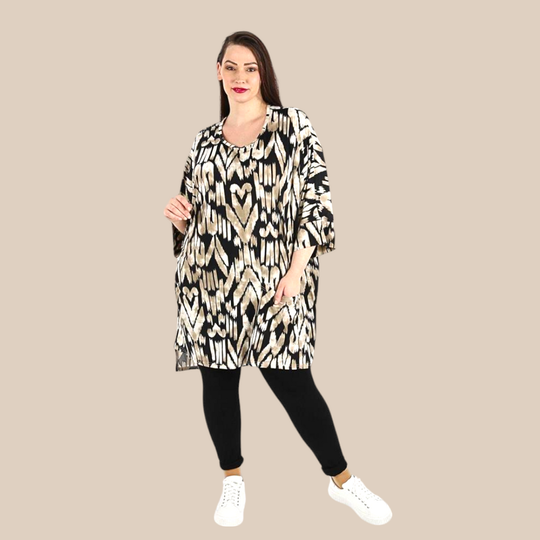 Plus size Tunikaer - Køb tunika kjoler i store størrelser online